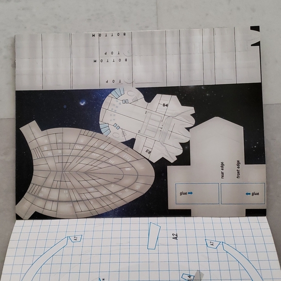 Paramount | Toys | Star Trek Uss Enterprise Paper Model Ship Book ...